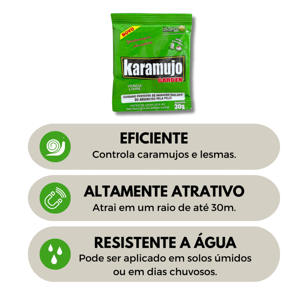 Karamujo 30g – Lesmicida – talccomercio.com.br